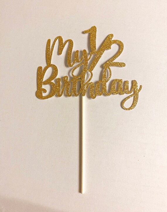 Glitter Custom number Cake Topper Different Sizes and Colors | Etsy