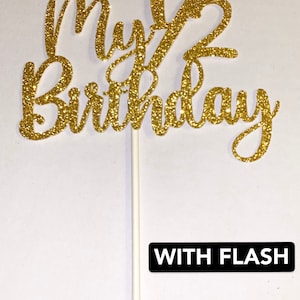 Glitter Custom number Cake Topper Different Sizes and Colors - Etsy