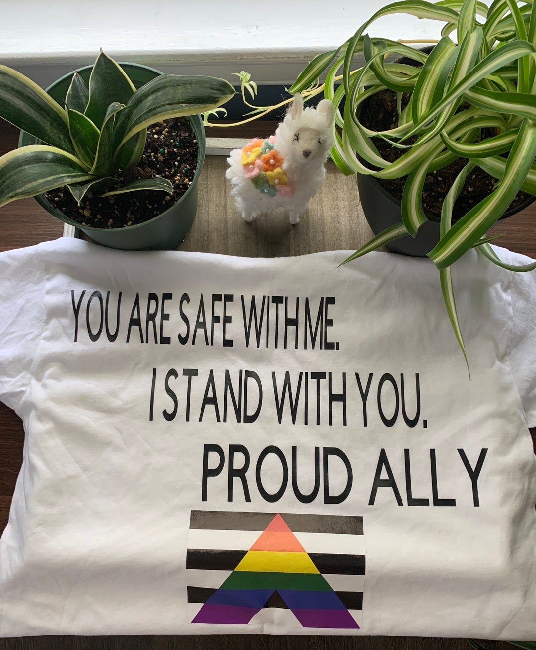 Pride T Shirt Ally Shirt Proud Ally T-shirt LGBTQ Pride Rainbow Pride ...