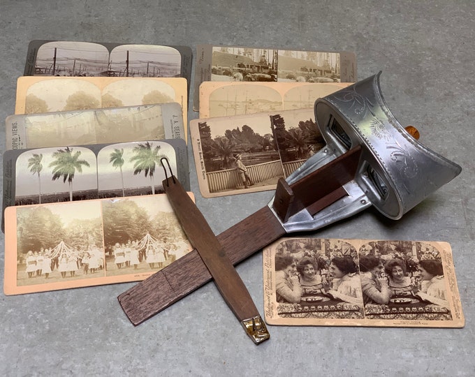 Antique Handheld Stereoscope Viewfinder by Underwood & Underwood 1901 ...