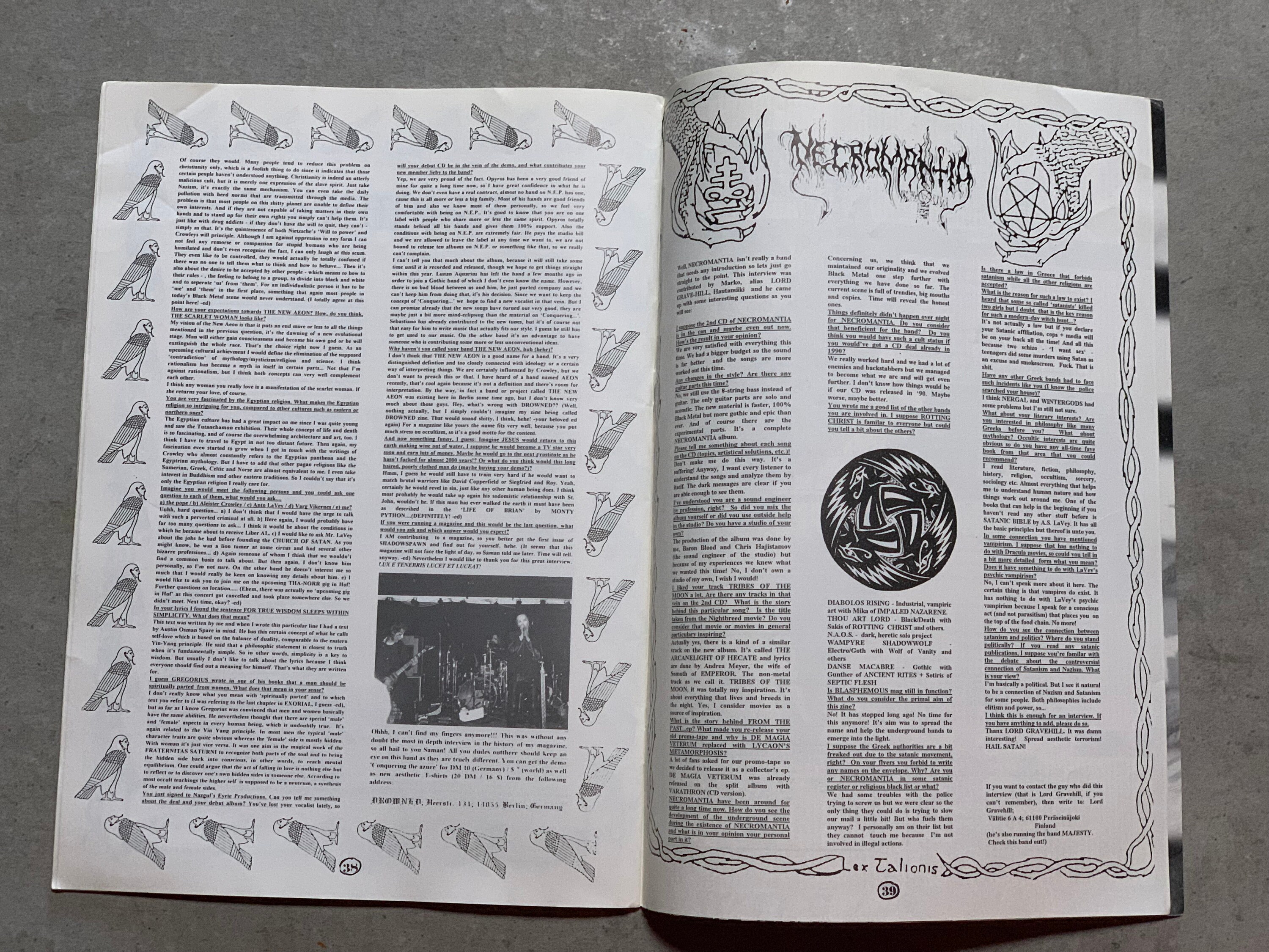 Rare 90s Underground Metal Zine THE NEW AEON 2 Second Arcanum - Etsy