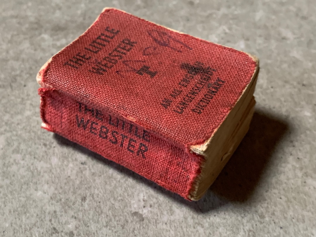 Tiny Vintage Dictionary the Little Webster the All English ...