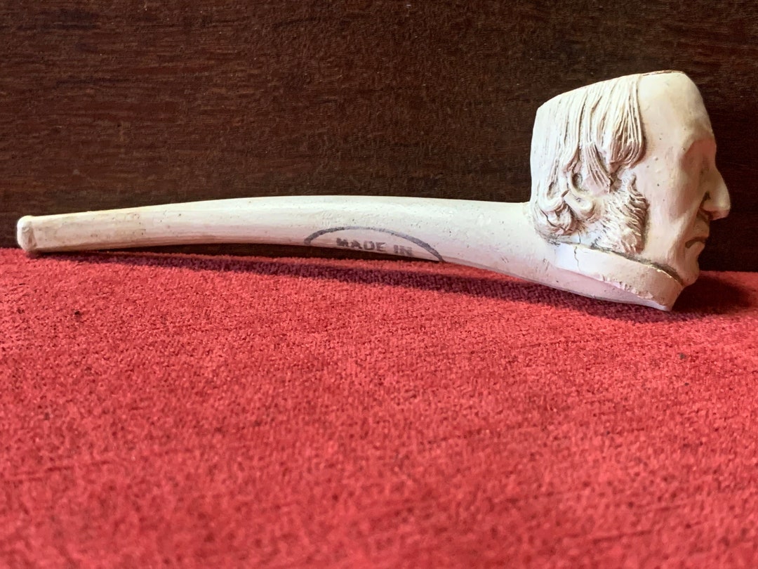Antique English Clay Pipe Portrait/ Figural Head of William Gladstone ...