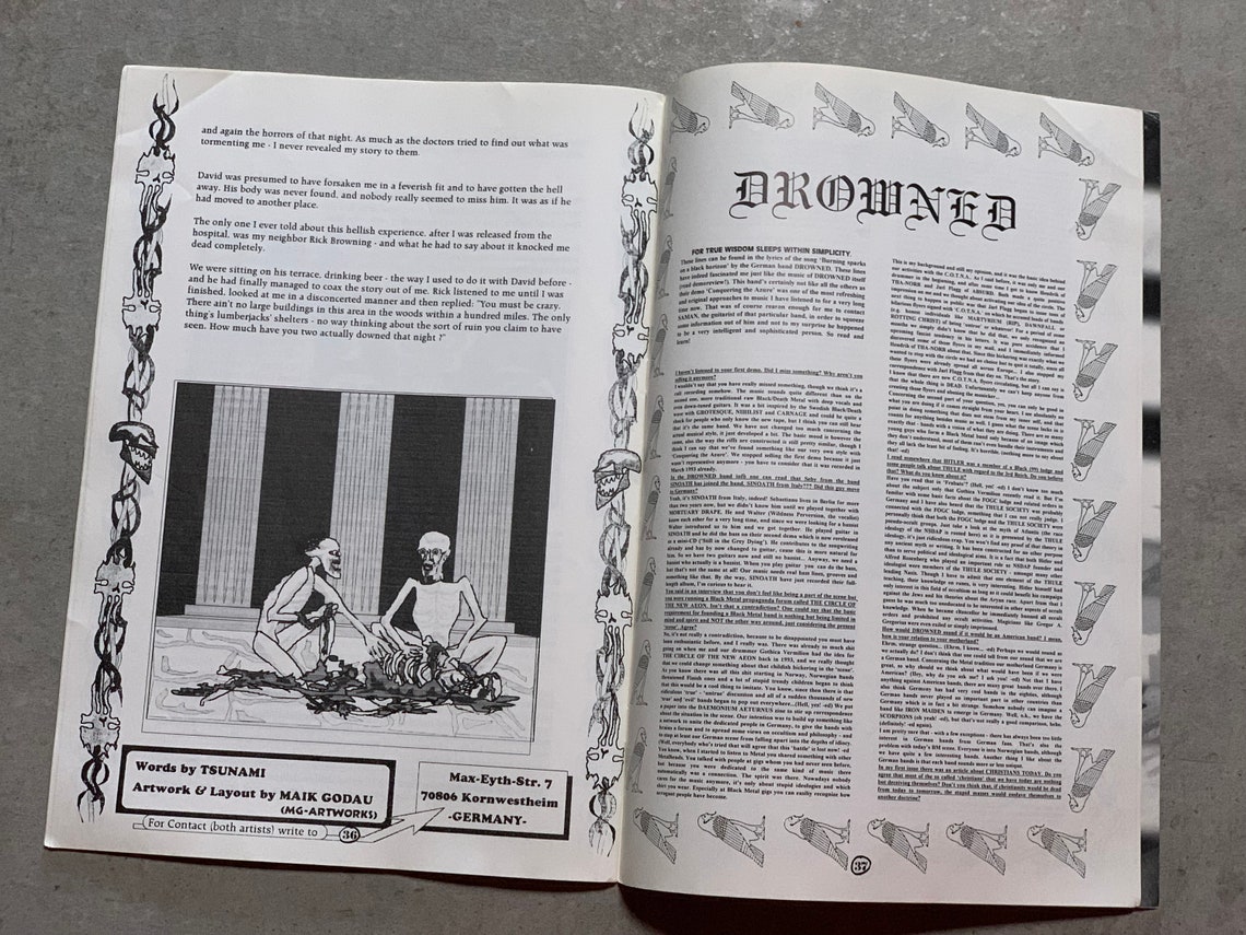 Rare 90s Underground Metal Zine THE NEW AEON 2 Second Arcanum - Etsy