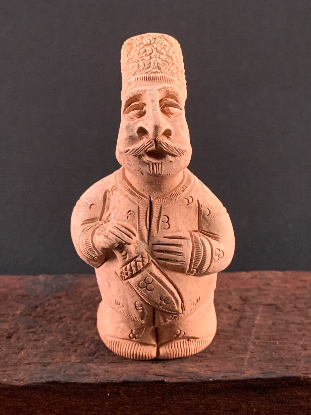 Hand Made Clay Figure/ Statuette Man in Traditional Dress - Etsy