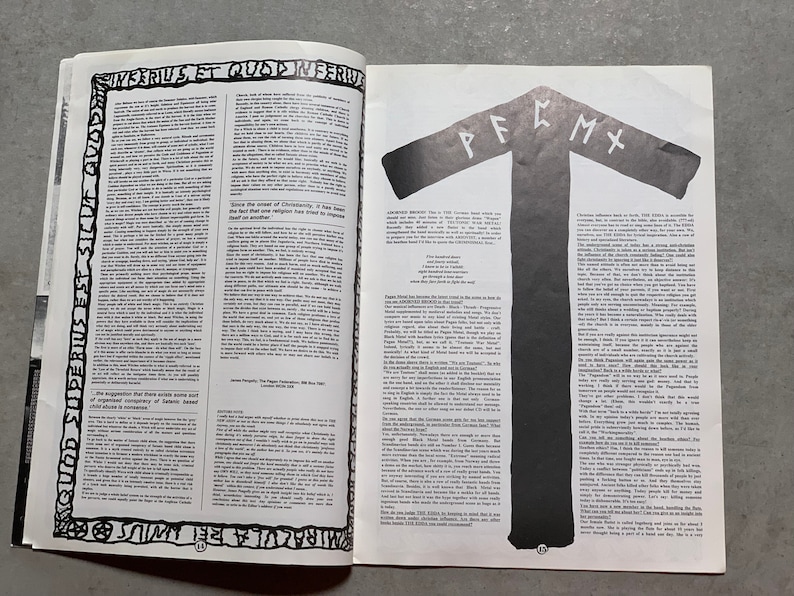 Rare 90s Underground Metal Zine THE NEW AEON 2 Second Arcanum - Etsy