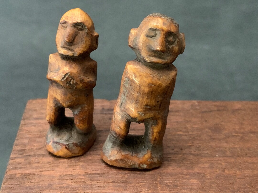 Rare Pair of Bone Figurines From Borneo Amulets of Protection - Etsy