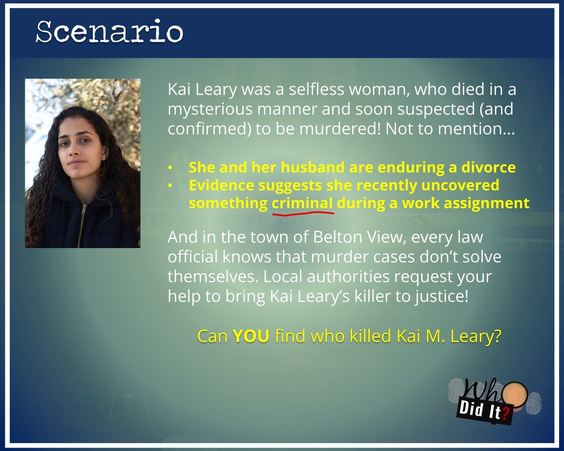 PRINTABLE Case File Detective Game Instant Download PDF - Etsy