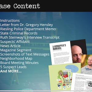 Detective Case File Game INSTANT DOWNLOAD - Solve a Cold Case Game ...