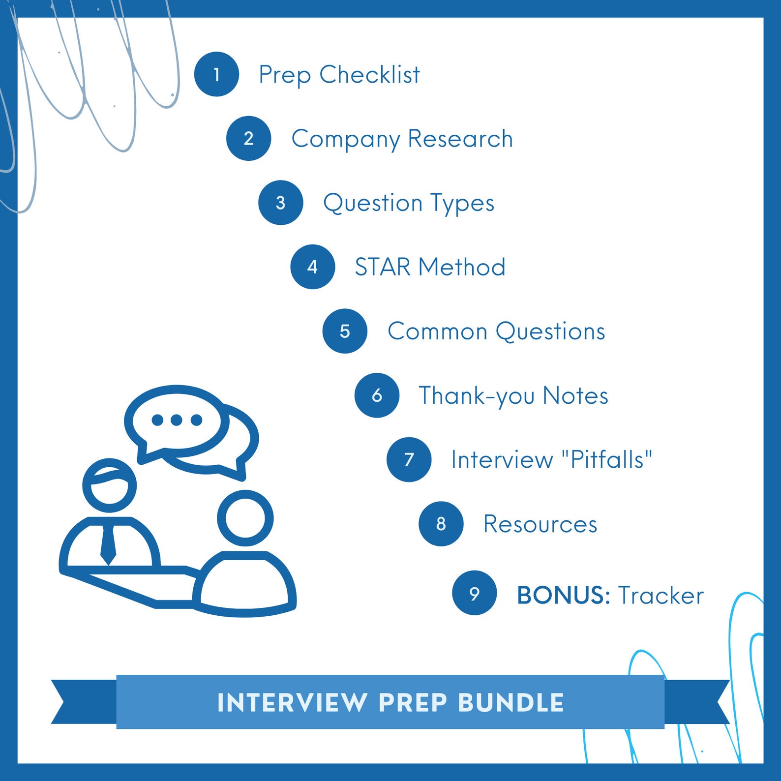 Interview Prep Planner: Interview Questions, Checklist, Tracker (PDF ...