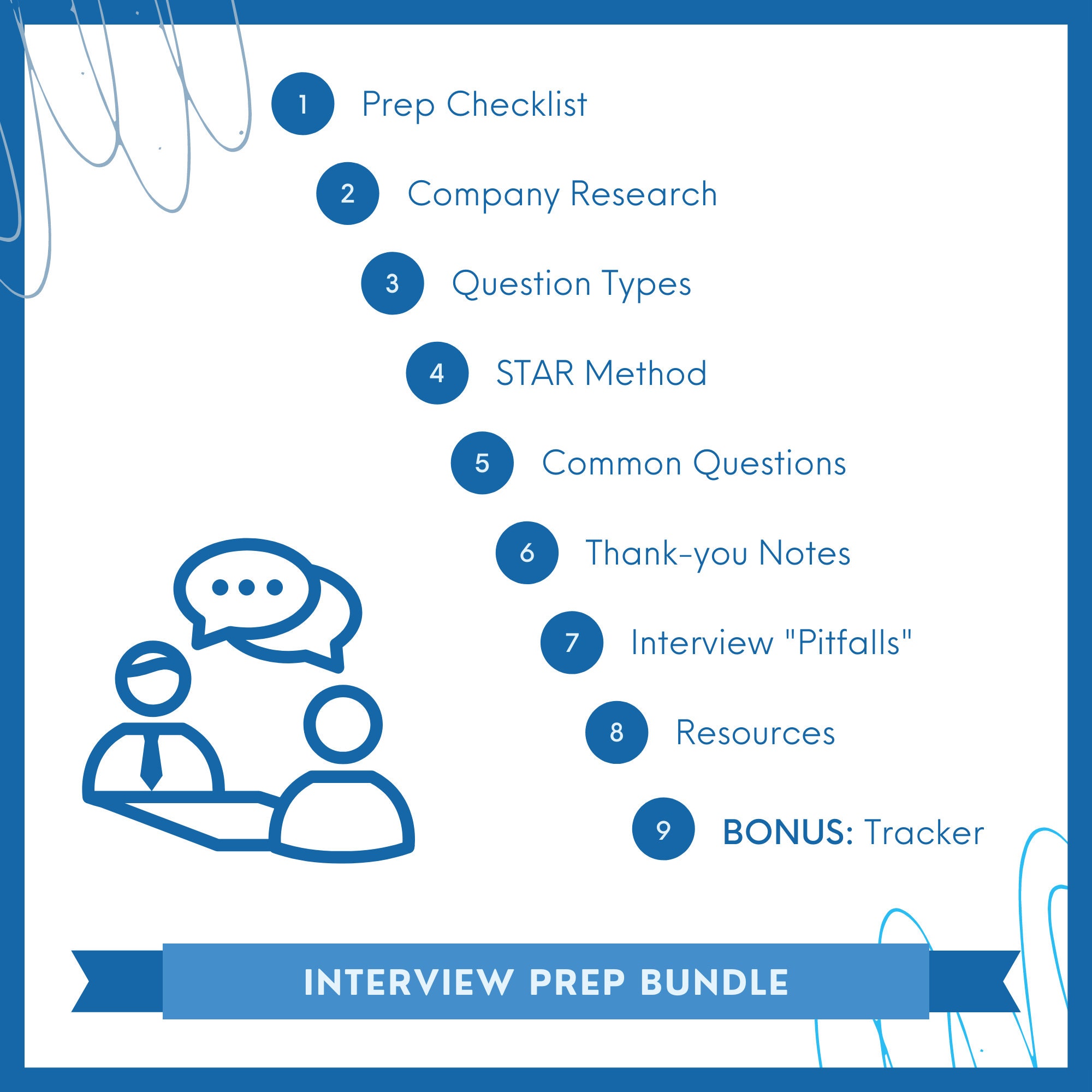 Printable Interview Planner for Interview Prep. PDF Includes Interview ...
