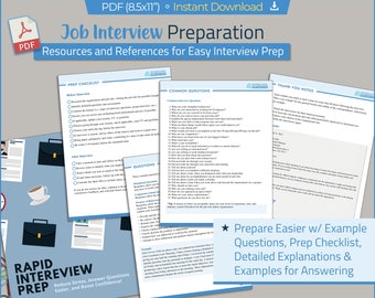 Interview Notes Template - Etsy