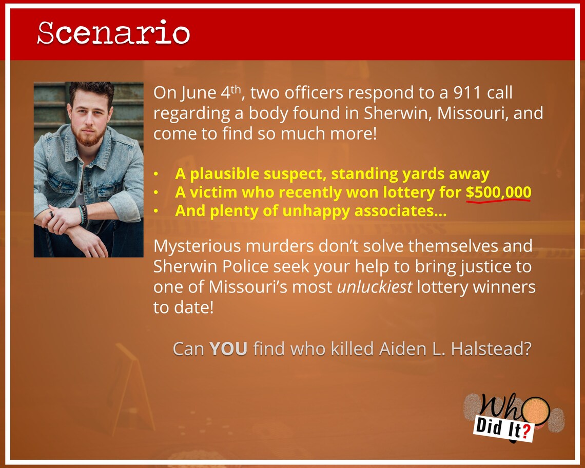 INSTANT DOWNLOAD Case File Detective Game, Printable PDF Murder Mystery ...