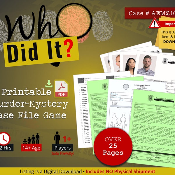 Printable Mystery - Etsy