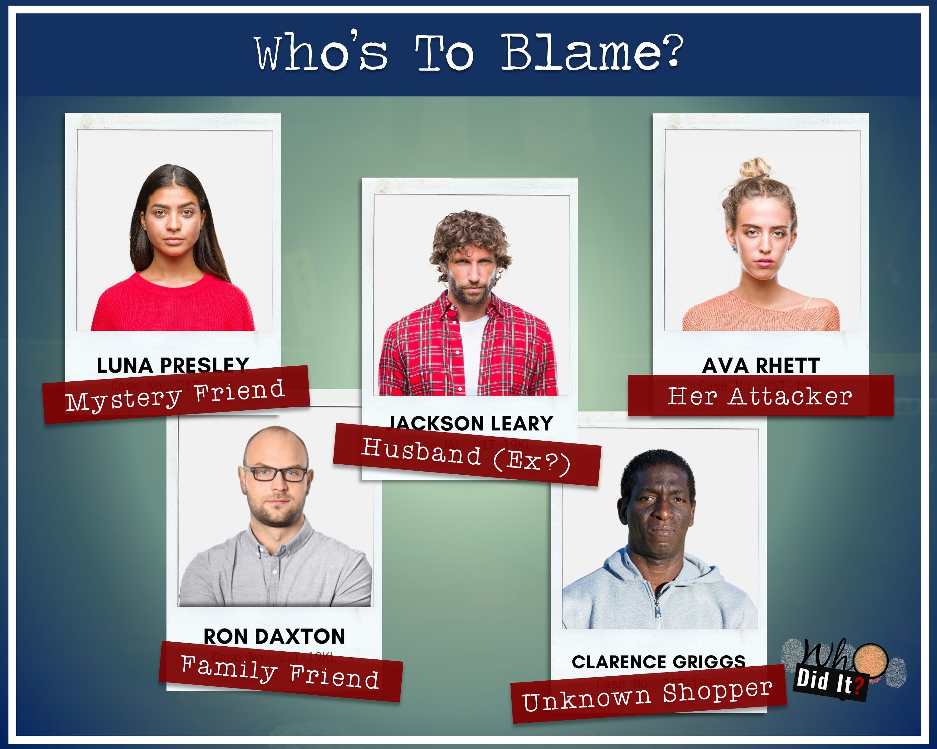 PRINTABLE Case File Detective Game, Instant Download PDF Murder Mystery ...