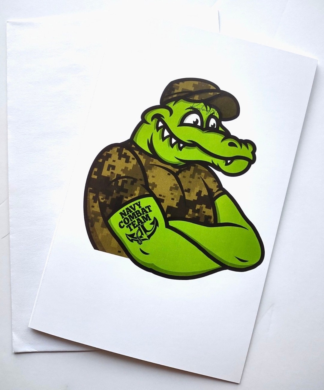 Gator Navy Dude Greeting Card Shout Out Shipmate Operating Forces ...
