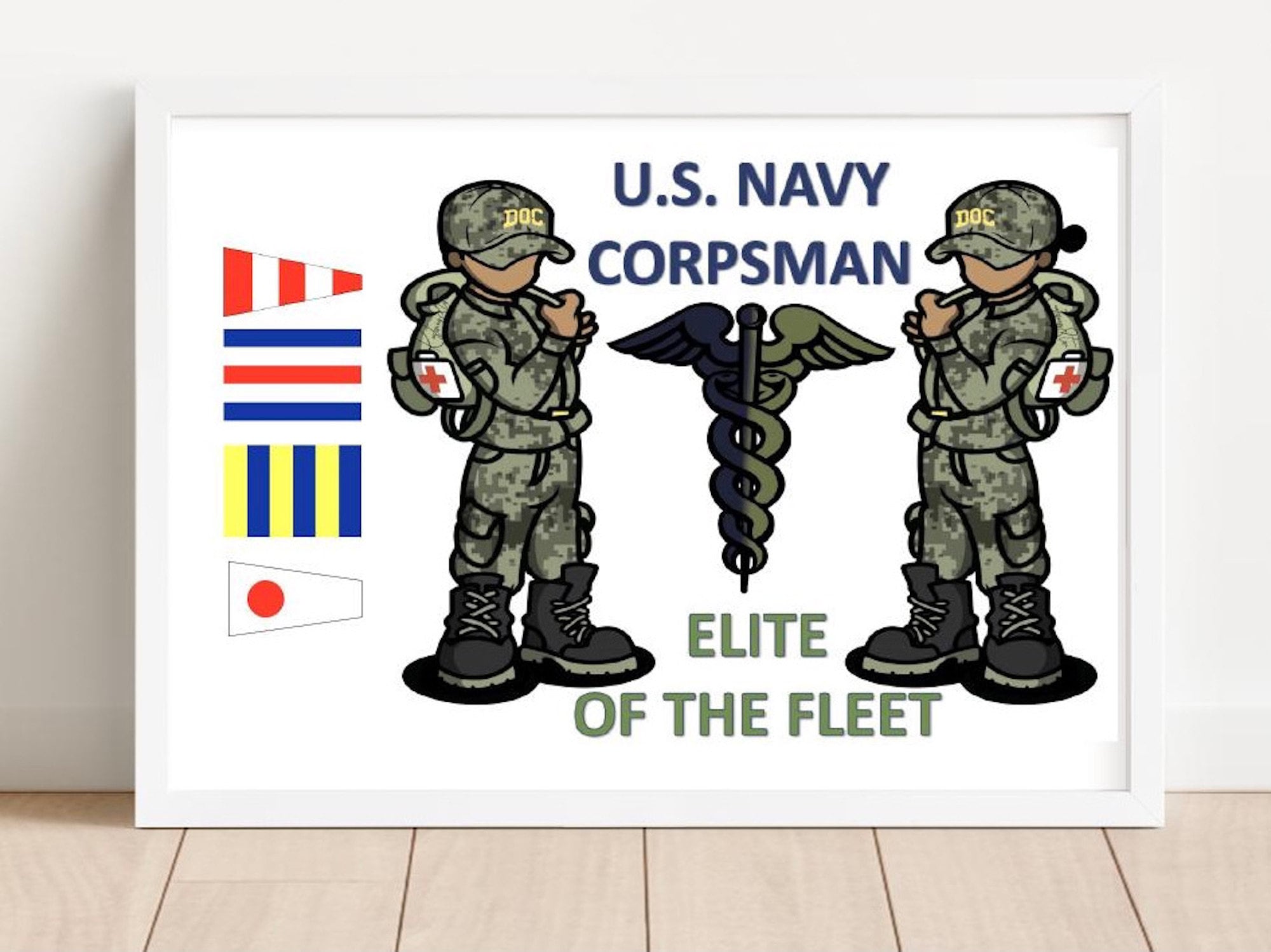 Navy Hospital Corpsman Certificate Basic Combat Medical Fleet ...