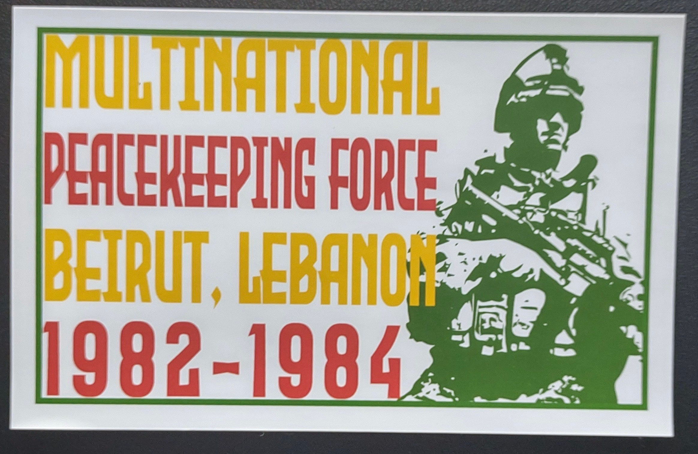 Beirut Lebanon 1982-1984 Memorial Package: Stickers, Cards & Coasters ...