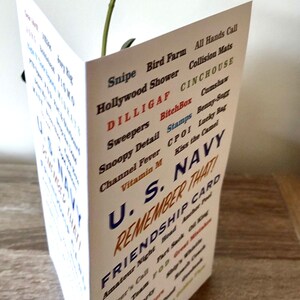 US Navy Friendship Card: Salty Sailor Lingo - Etsy
