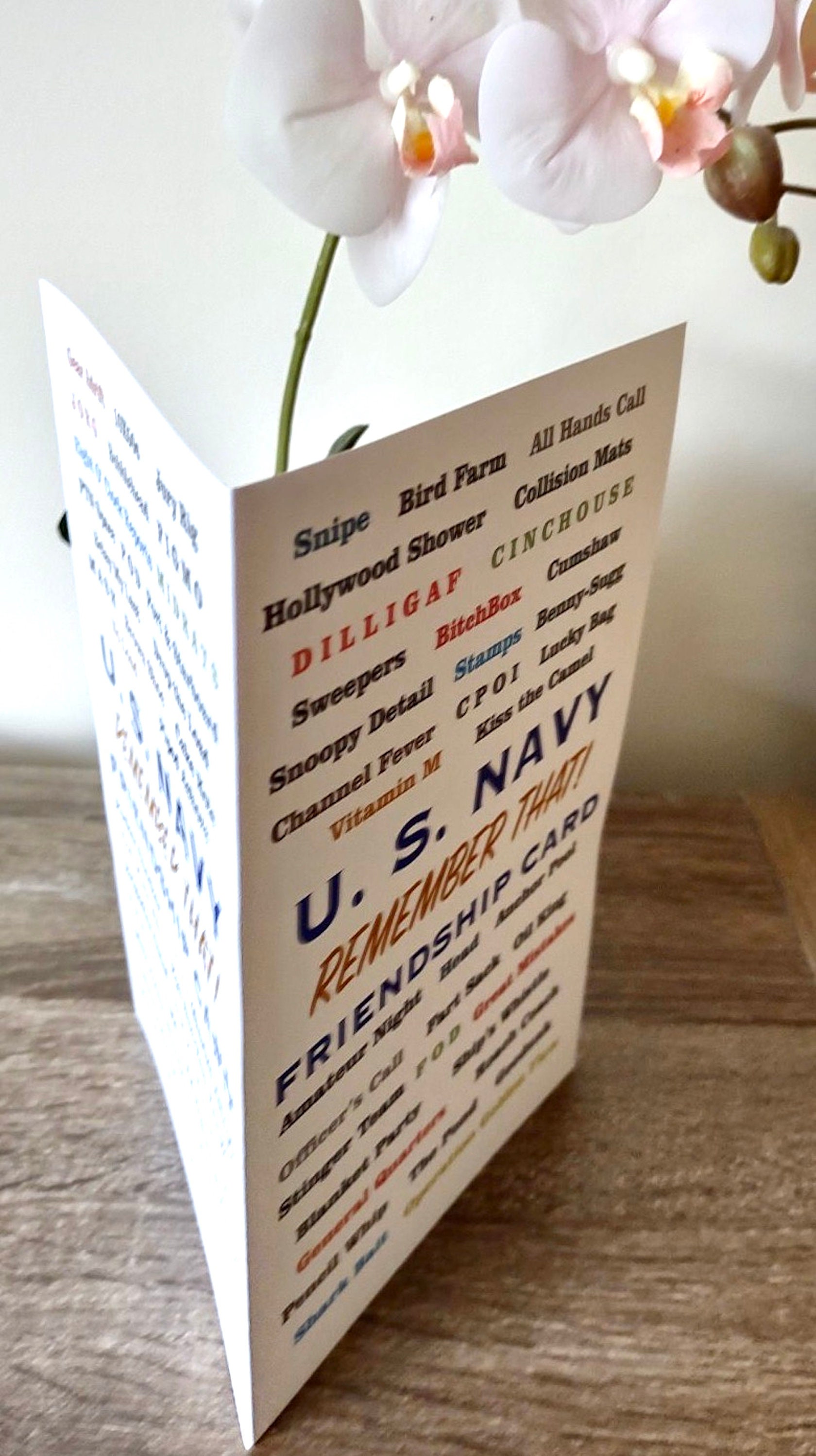 US Navy Friendship Card: Salty Sailor Lingo - Etsy