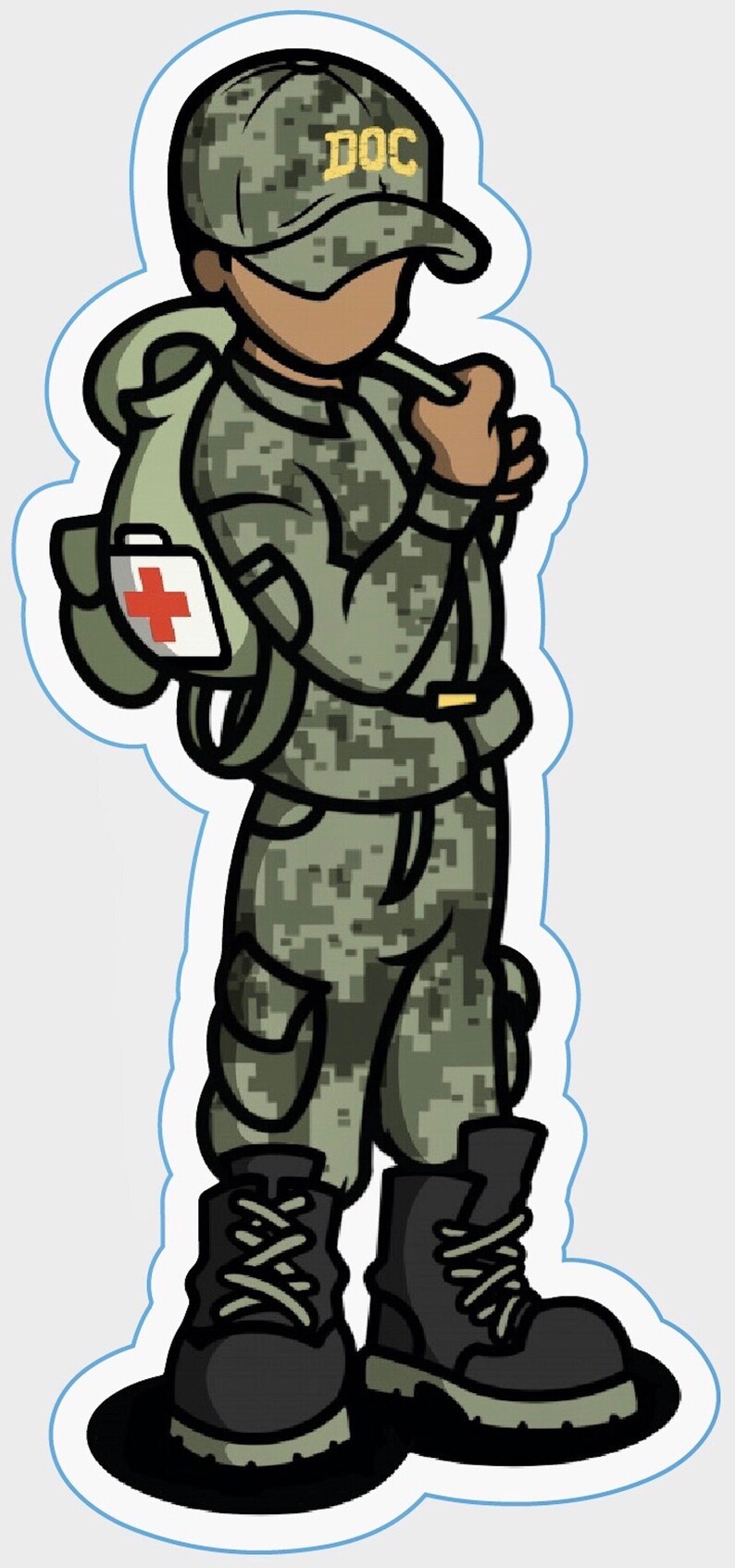 Medical 'doc' Sticker 5-pack: Military EMT, Corpsman, First Aid - Etsy