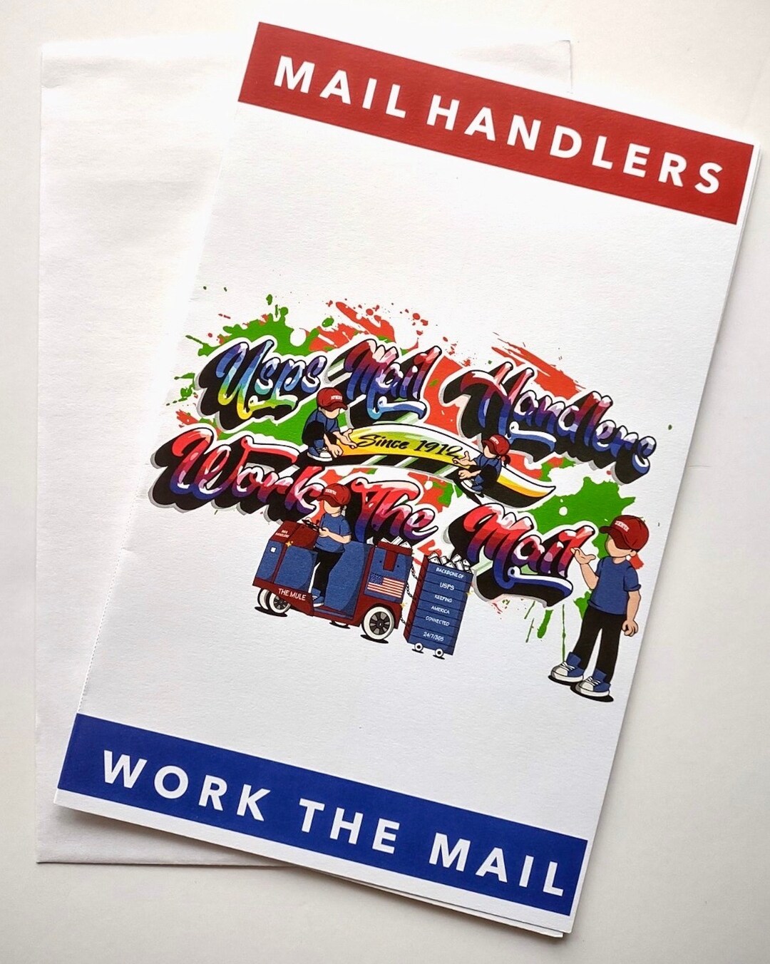 Postal Mail Handler Players Card Union Post Office Labor - Etsy