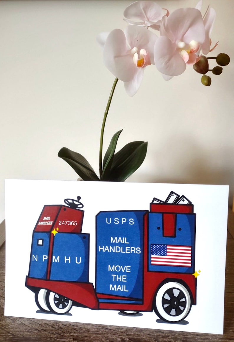 Mail Handlers Mule Card: USPS Postal Service Greeting Card - Etsy