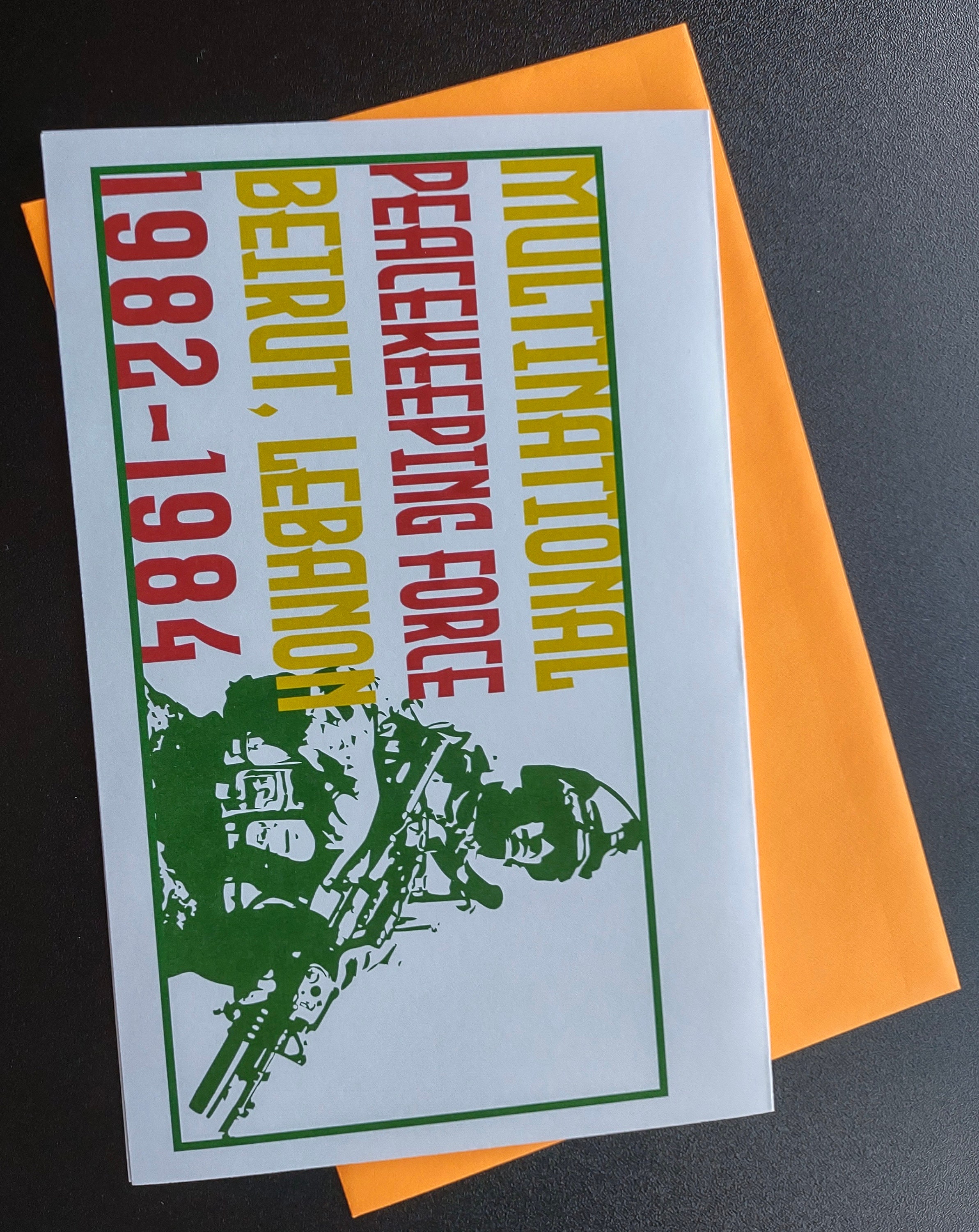 Beirut Lebanon 1982-1984 Memorial Package: Stickers, Cards & Coasters ...