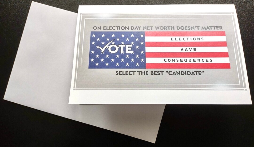 Vote Reminder Card 2024 National Election Citizen Participate - Etsy