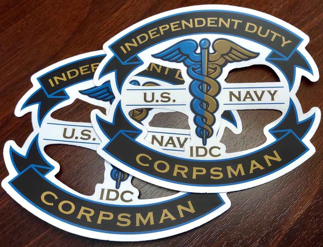 US Navy IDC Biker Stickers - Hospital Corpsman Decal (2-pack) - Etsy