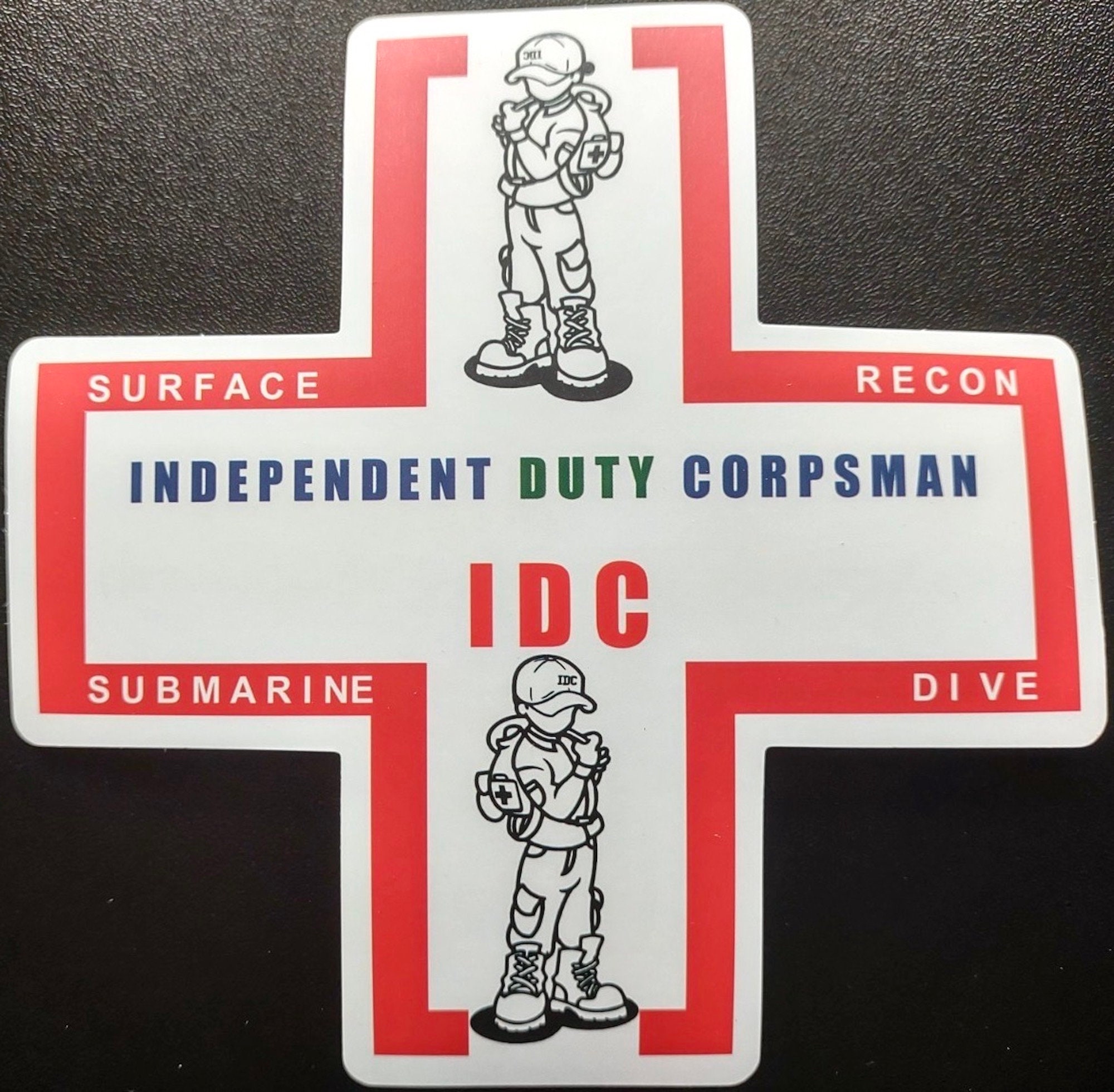 US Navy Sticker Independent Duty Hospital Corpsman IDC Him Her Senior ...