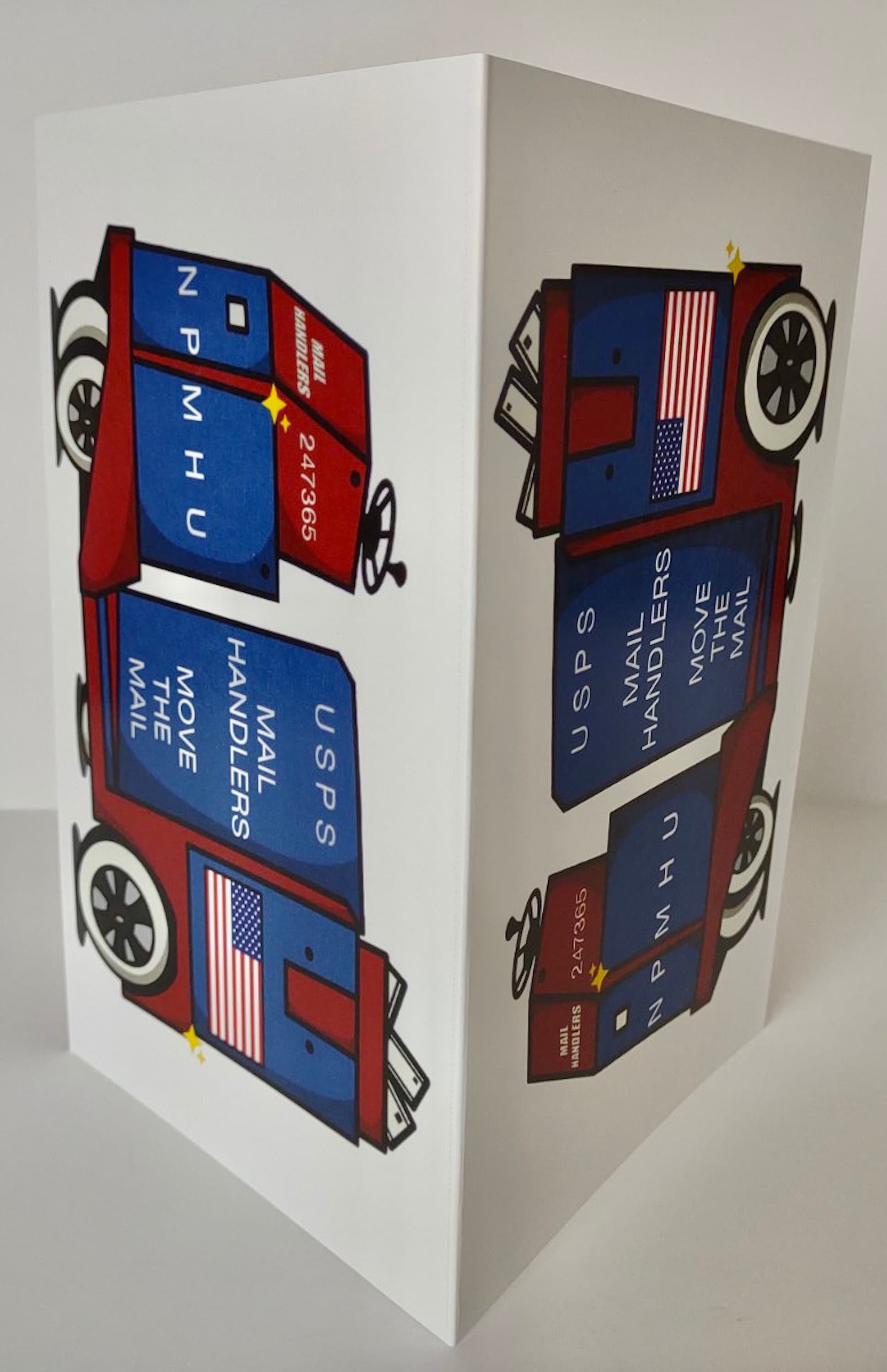 Mail Handlers Mule Card: USPS Postal Service Greeting Card - Etsy