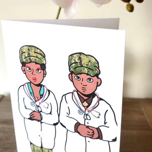 US Military Trauma Team Card Medical Doctor Charge Nurse Health ...