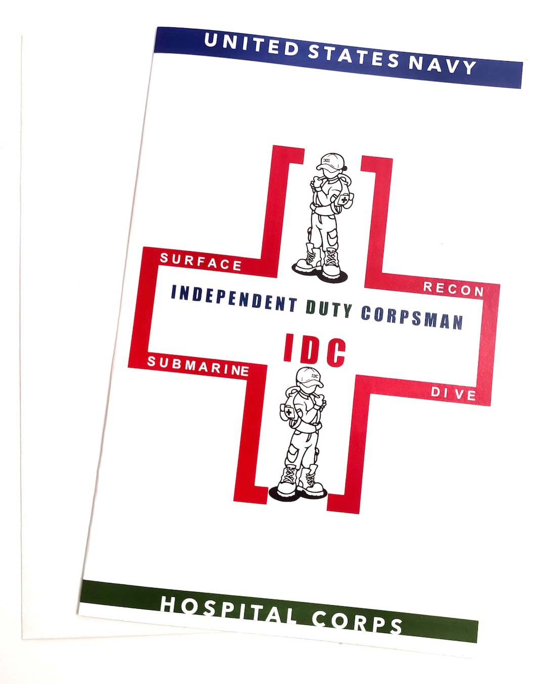 Navy Independent Duty Hospital Corpsman IDC Card Senior Medic - Etsy