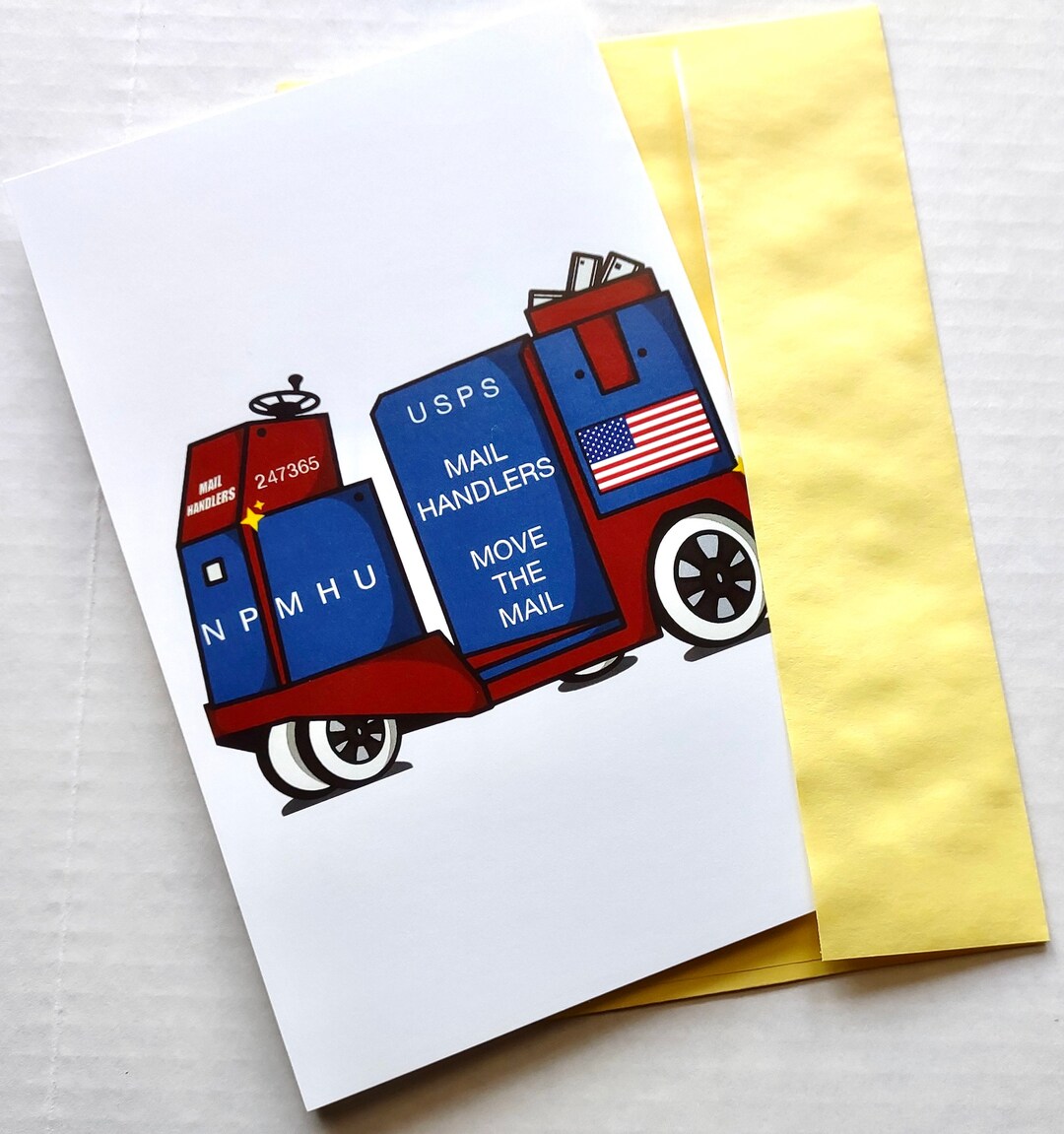 USPS Mail Handler Greeting Card: Tow Motor Driver Thank You - Etsy