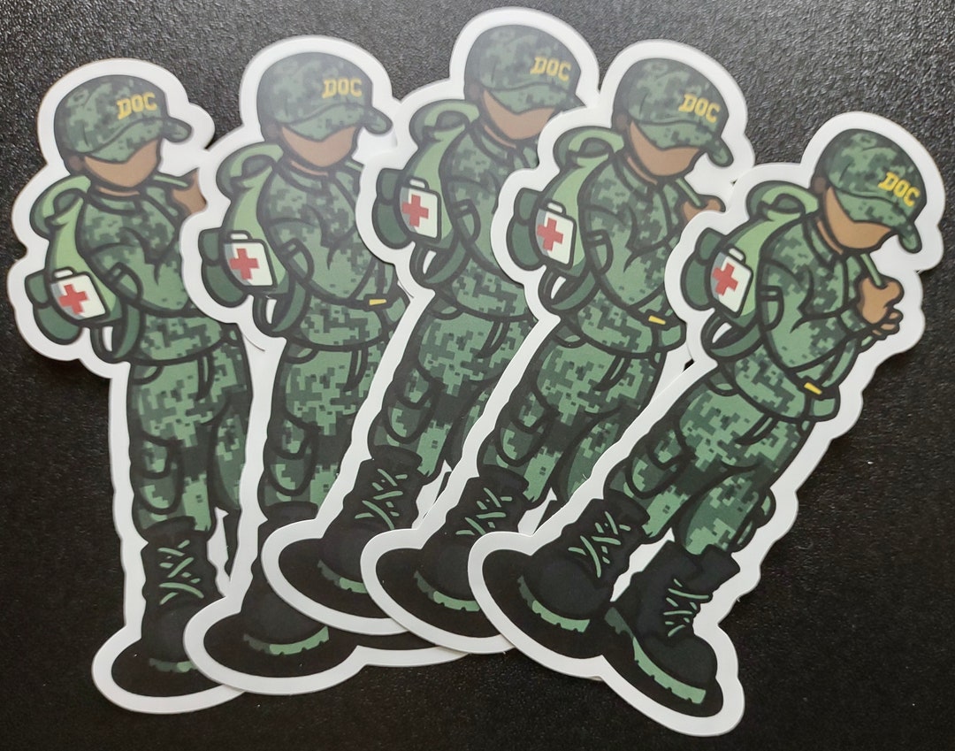 Medical 'doc' Sticker 5-pack: Military EMT, Corpsman, First Aid - Etsy