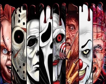 Horror Villains PNG, Scary Clown Creepy Mask Sublimation Design ...