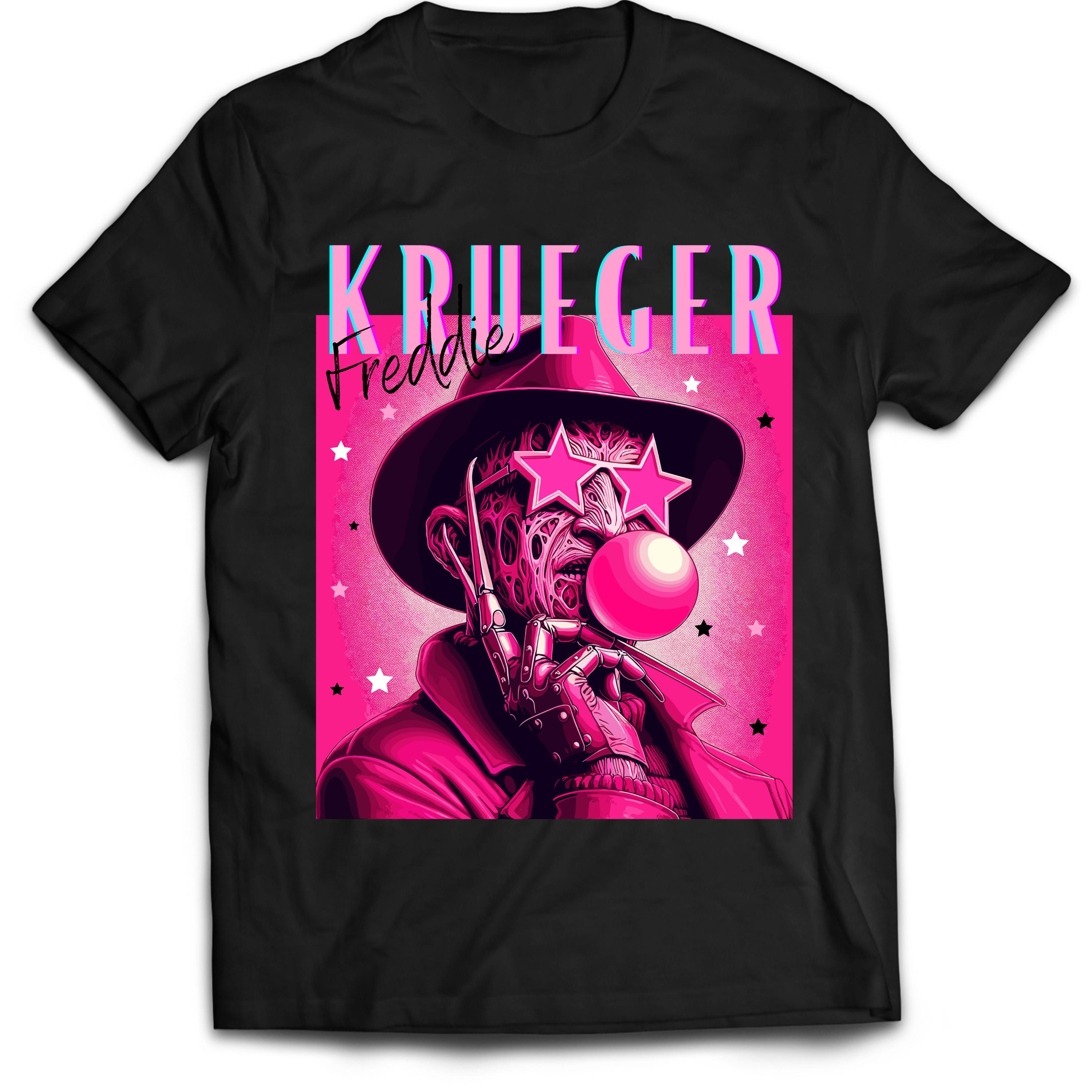 Retro Freddy Kruger Halloween Horror PNG: Pink Bubblegum Art (digital ...