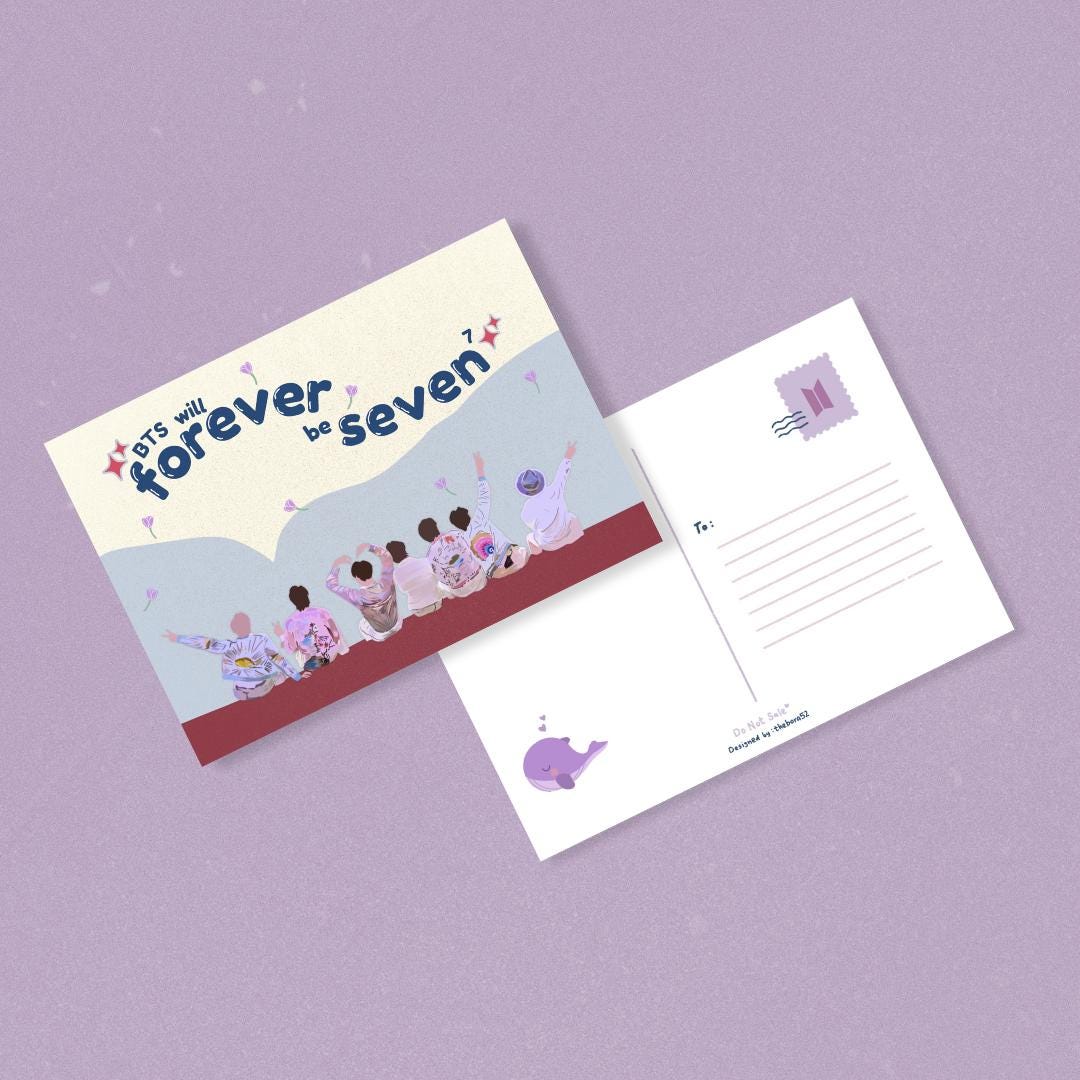 BTS Printable Postcards | Instant Download | Digital Download | BTS Fan ...