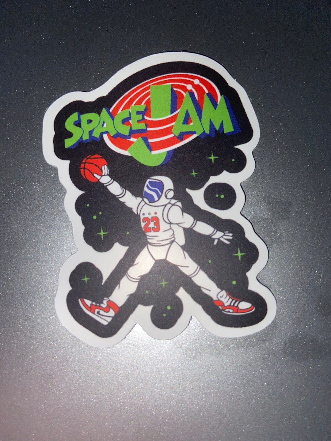 Space Jam Astronaut Basketball Sticker - Etsy