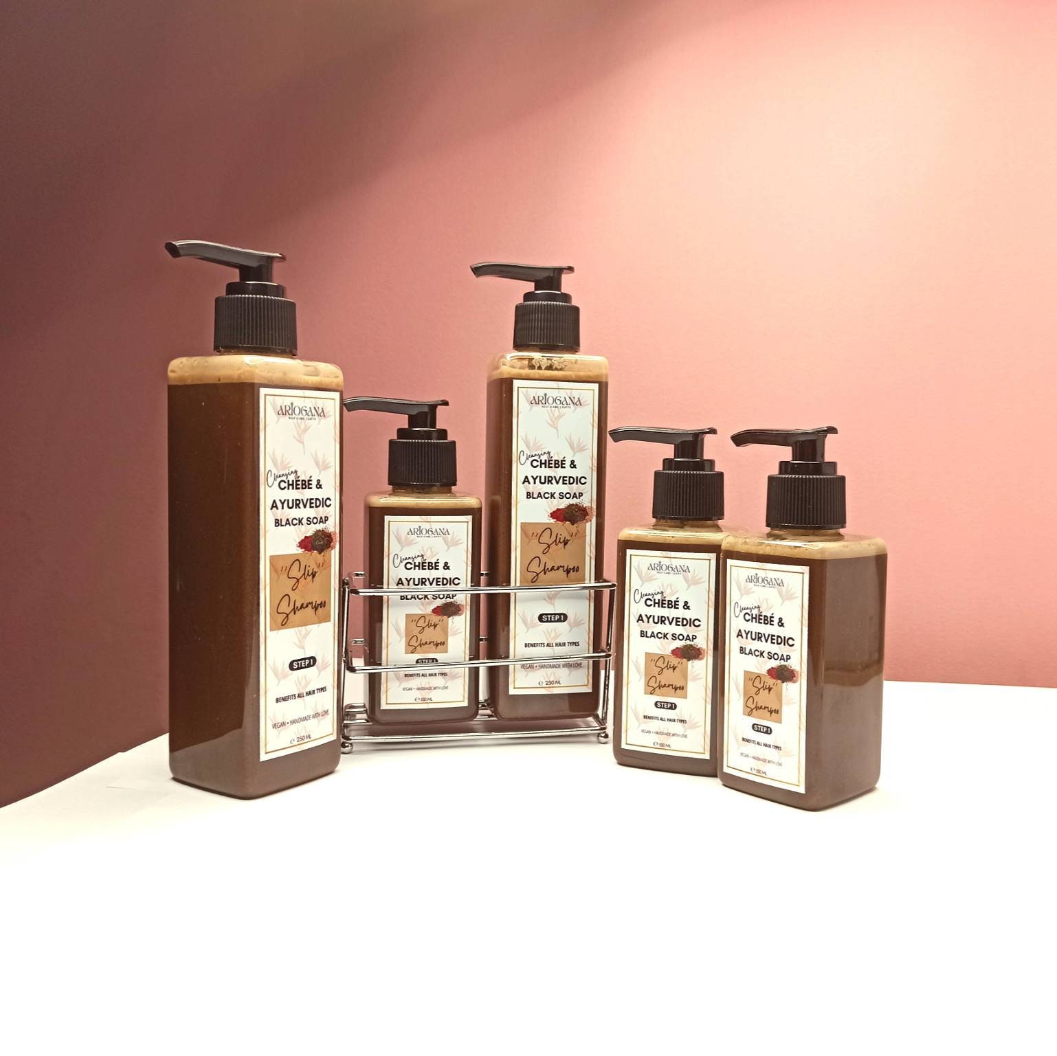 Chébé Black Soap Shampoo Castor Oil, Moringa, Neem, Amla, Aloe ...