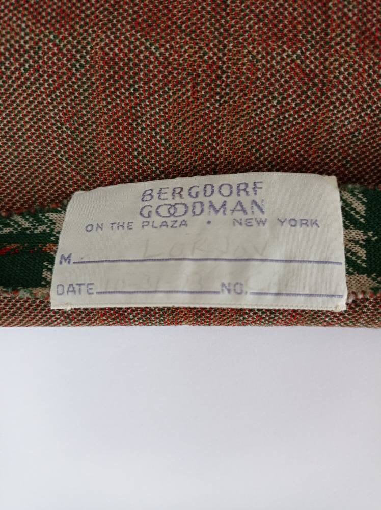 Scottish Skirt 70s Vintage Kilt Bergdorf Goodman in Wool Size 36 Tartan ...