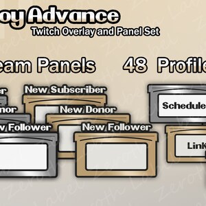 Animated Gameboy Advance Twitch Overlay: Silver & Gold (digital ...