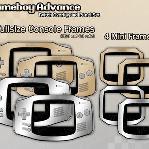 Animated Gameboy Advance Twitch Overlay: Silver & Gold (digital ...
