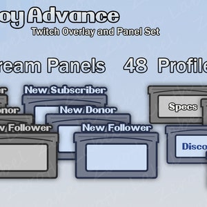 Animated Gameboy Advance Twitch Overlay: Arctic & Indigo (digital ...