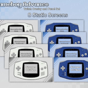 Animated Gameboy Advance Twitch Overlay: Arctic & Indigo (digital ...