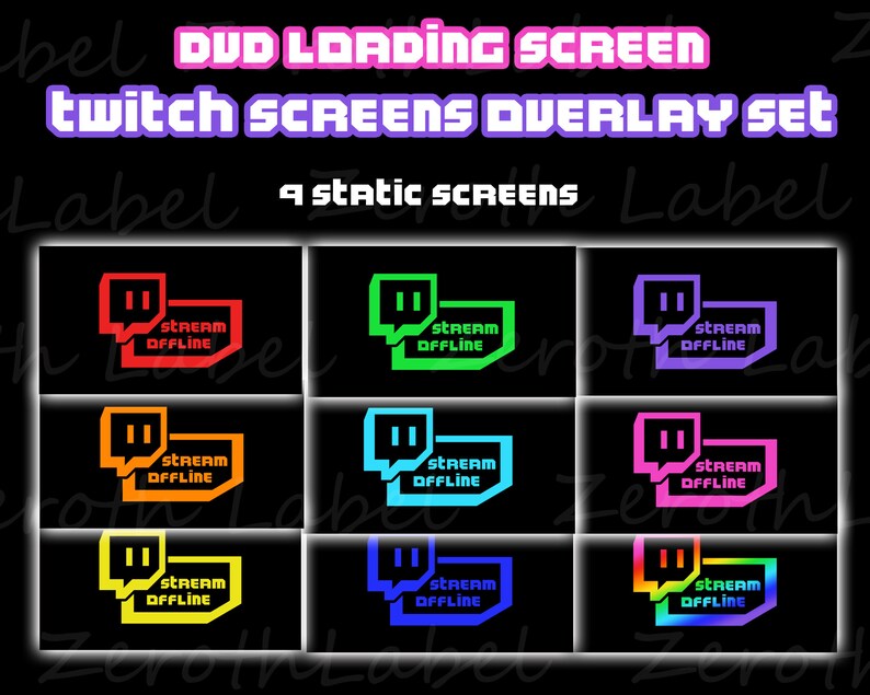 Animated Twitch Screens: 90s DVD Loading Overlay Set (digital Download) - Etsy
