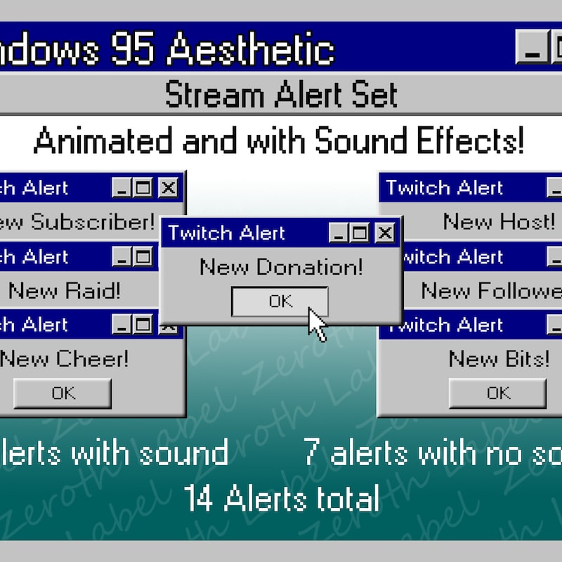 Twitch Alerts Y2k Style - Etsy