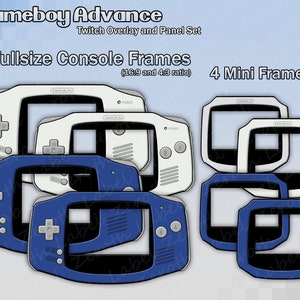 Animated Gameboy Advance Twitch Overlay: Arctic & Indigo (digital ...