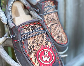 Leather Hey Dude - Etsy